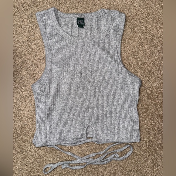 wild fable | Tops | Guc Wild Fable Crop Tank Large Grey | Poshmark